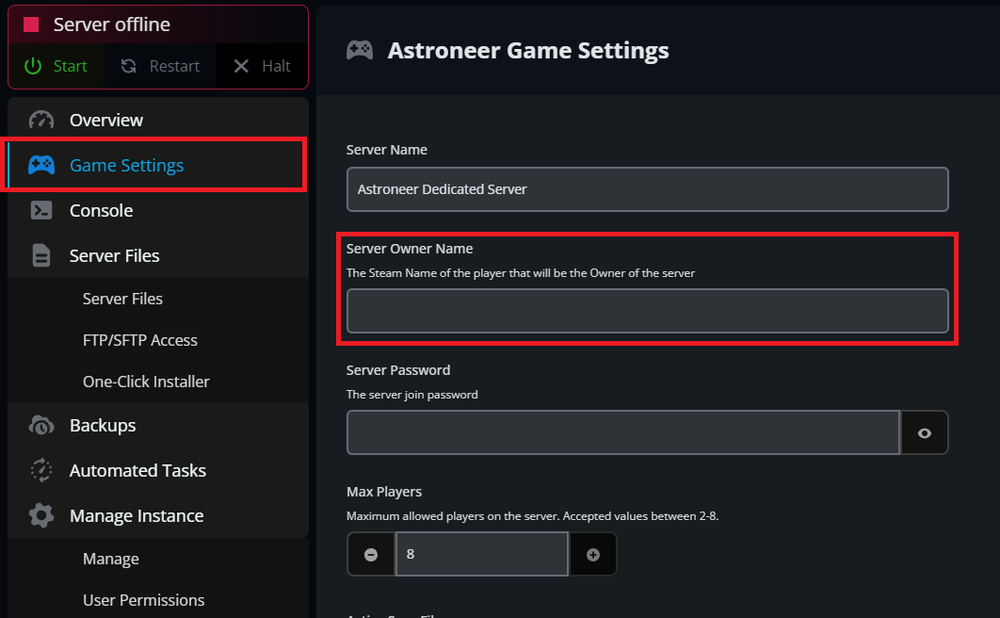 Getting Started with Your Astroneer Server | Astroneer | Knowledgebase ...