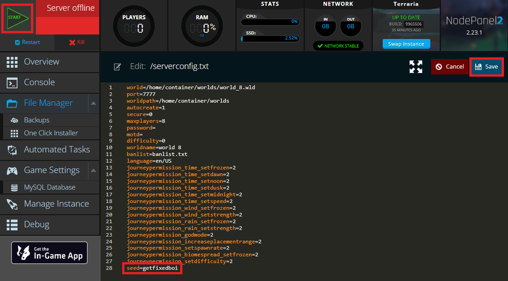 How To Use Secret World Seeds For Terraria | Terraria | Knowledgebase Article - Nodecraft
