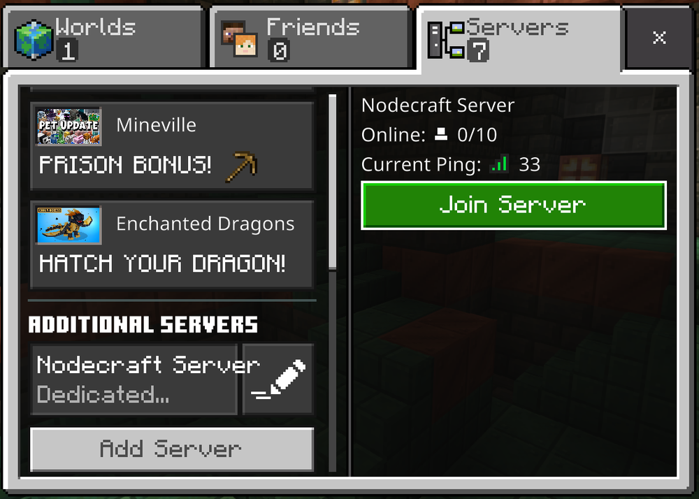 How to Join Your Minecraft: Bedrock Edition Server | Minecraft Bedrock ...