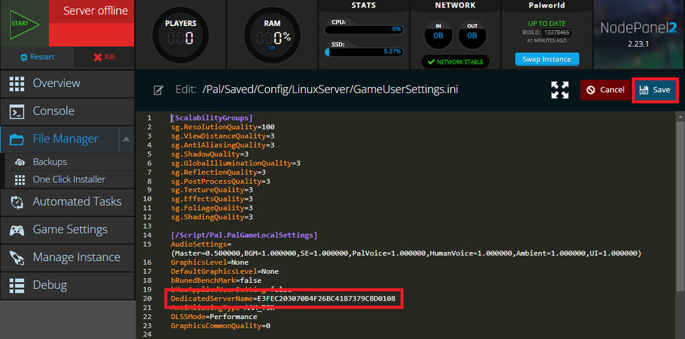 Uploading an Existing World to your Palworld Server | Palworld | Knowledgebase Article - Nodecraft