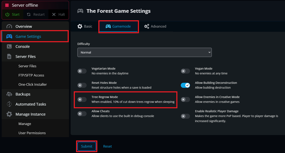 How to Enable Tree Regrowth for The Forest | The Forest | Knowledgebase ...