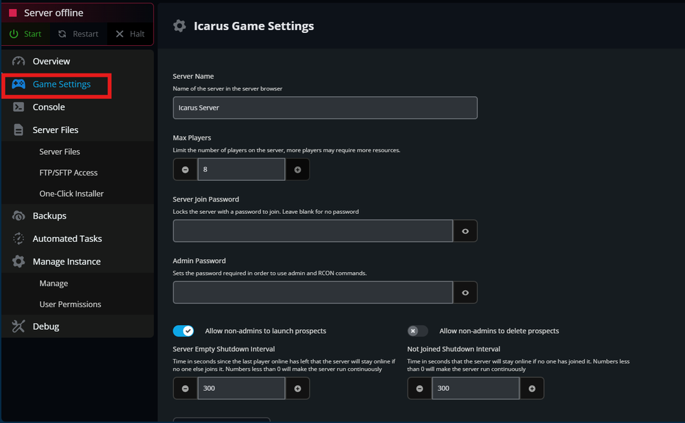 Ultimate Guide to Icarus Server Settings | Icarus | Knowledgebase Article - Nodecraft