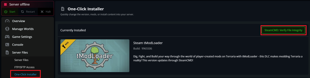 Updating Your tModLoader's Server Version | Terraria | Knowledgebase Article - Nodecraft