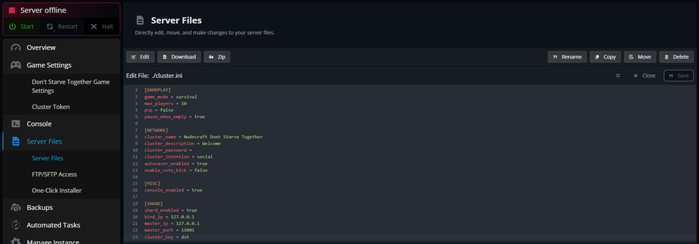 How to Change Server Settings on your Don't Starve Together Server | Don't Starve Together ...