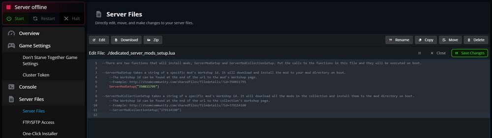 Adding Mods to Your Don't Starve Together Server | Don't Starve Together | Knowledgebase Article ...