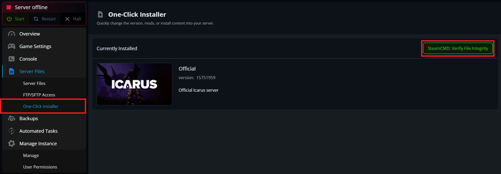 How to Reset Your Icarus Server | Icarus | Knowledgebase Article ...