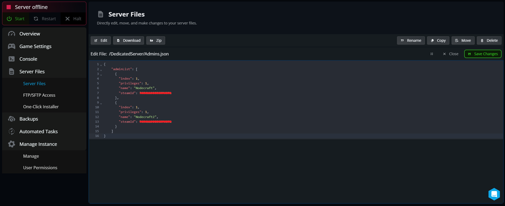 How to Add Admins to your Server | Core Keeper | Knowledgebase Article - Nodecraft