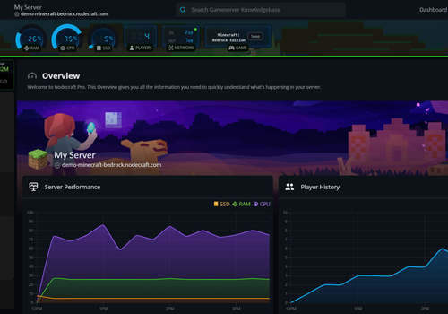 Minecraft Bedrock Server Hosting - Nodecraft